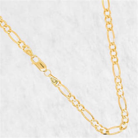 Cadena Cm Maciza Tejido Figaro Mm Oro Amarillo Kts EUROGEMS