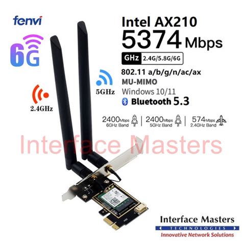 Jual Intel Wifi 6e Ax210 Pci Express Pcie Pci E Dual Band Ac Ax 6 Ax200