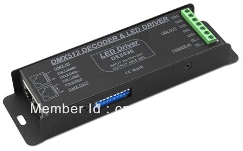 Free Shipping 4 Channels DMX Decoder DMX RGBW Controller DC12 24V
