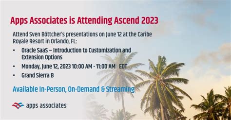 Apps Associates On Linkedin Session Details