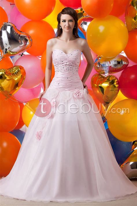 Encantador Vestido de Quince Años Ball Gown y Largo al Piso Sin Tirantes Quinseañera dresses LB