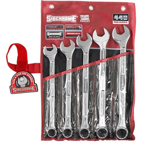 Sidchrome 5 Piece 440 Af Combination Spanner Set Everstore