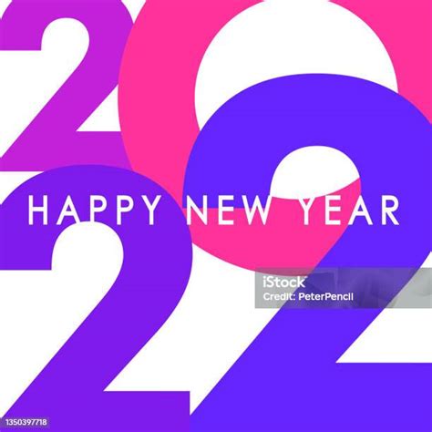 2022 새해 복 많이 받으기 배너 플래카드 디자인 템플릿 흰색 배경에 격리 된 로고 텍스트 기호 휴일 인사말 카드 벡터 스톡 일러스트레이션 0명에 대한 스톡 벡터 아트 및