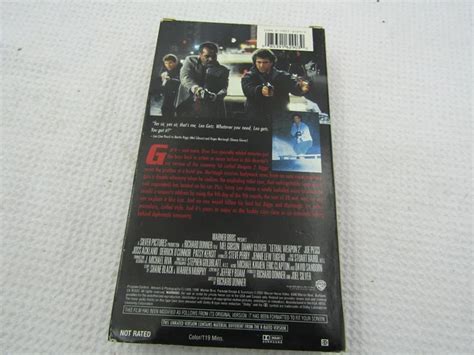 Lethal Weapon 2 Vhs Directors Cut Movie Video Mel Gibson Danny Glover £