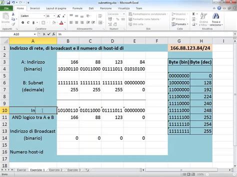 Subnetting For Dummies Calcolo Indirizzo Di Rete E Di Broadcast Youtube