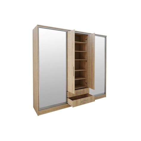 Купить Шкаф купе 4Д 20 Дуб Санома за 438900〒 в Алматы Быстрая доставка и недорогая цена