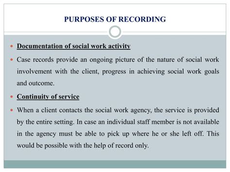 Importance Of Documentation Skills In Social Work Pptx