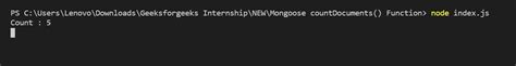 Mongoose Countdocuments