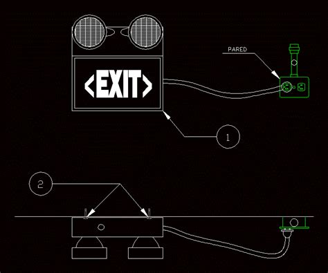Detail Of Typical Emergency Lamp Mickey Mouse DWG Detail For AutoCAD Designs CAD