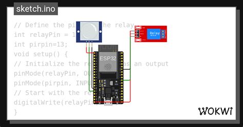 Relay Activate Copy Wokwi Esp32 Stm32 Arduino Simulator