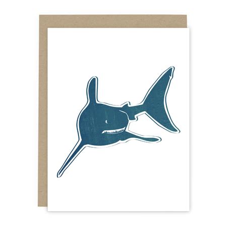 Shark Greeting Card From 7th And Palm Coastal Stationery