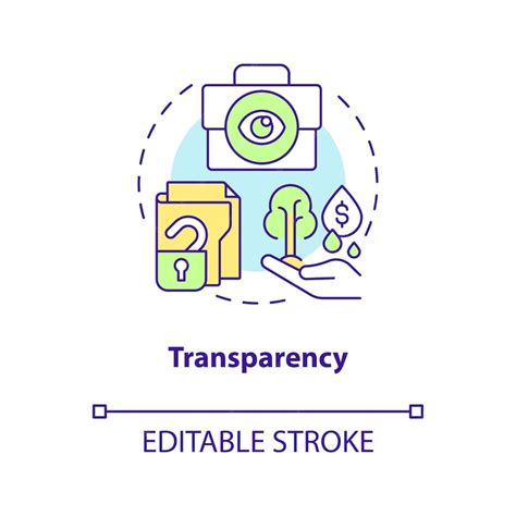 Premium Vector Transparency Concept Icon