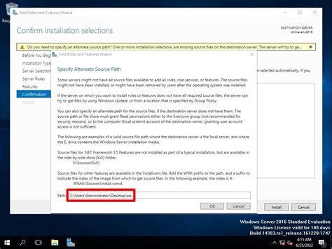 Windows Server Net Installation Procedure Using Sxs Folder Shima System Academy
