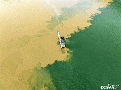 真楚河汉界 雨后汉江泾渭分明 半江瑟瑟半江浑 搜狐大视野 搜狐新闻