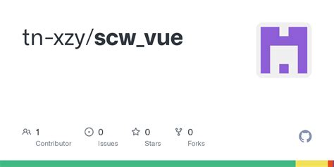 GitHub Tn Xzy Scw Vue