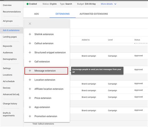 How To Setup Text Message Extensions For Your PPC Ads