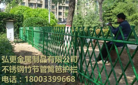 不锈钢竹节仿竹篱笆护栏一种新型的园林艺术景观护栏 投资中华网