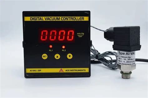 Ace Panel Mounted Digital Vacuum Indicator Model Ai Vac1 Range 0 To