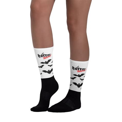 Horror Whore Bats Novelty Socks Headstones And Hearses