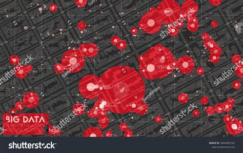 Big Data Modern City Abstract Social Stock Vector Royalty Free