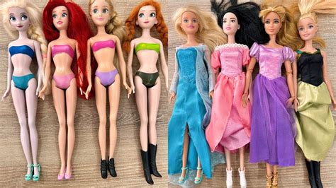Disney Princess Dress Transformation ~ Diy Miniature Ideas For Barbie