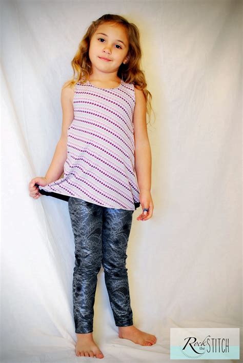 Rock The Stitch Girls Basic Leggings Free Pattern
