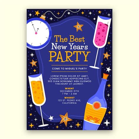 Years Eve Cocktails Vectors And Illustrations For Free Download