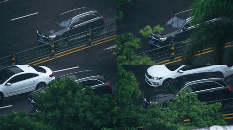 黑色奔驰suv视频素材下载