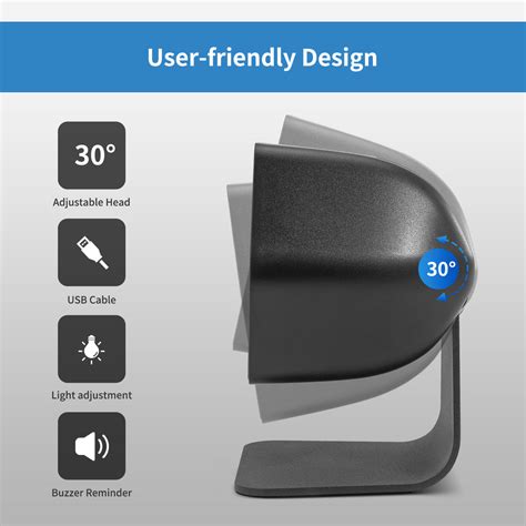 Netum Desktop Qr Barcode Scanner Omnidirectional Hands Free Automatic