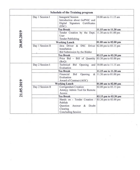 Conduct Of Two Days Training Programme In Central Public Procurement Portal Cppp Request For