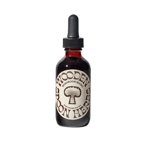 Wooden Spoon Herbs Mushroom Magic Tincture Urban Farm Collection
