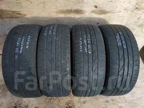 Автошина bridgestone Potenza RE050, 17", 1 шт, в наличии, 215 мм, 45 % ...