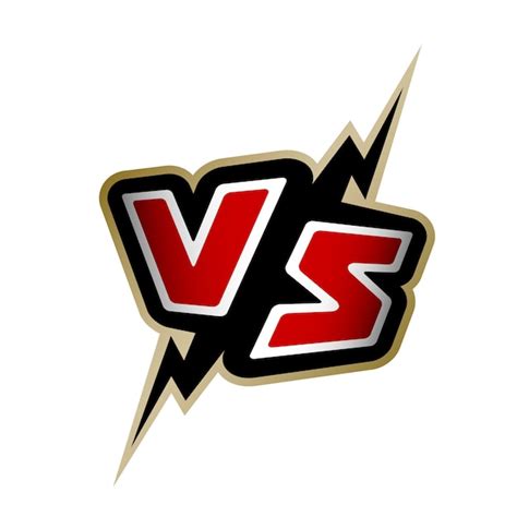 Versus Lettres Vs Logo Vecteur Premium