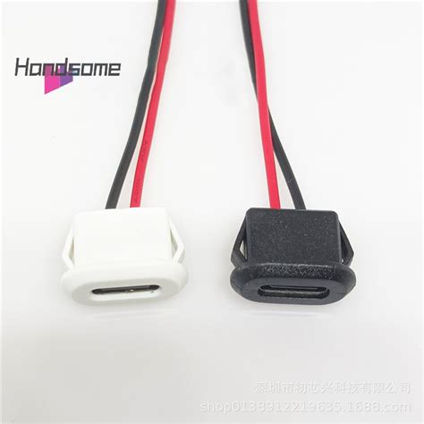 Handsome Pin Usb C Type Waterproof Usb Connector Direct Ion Female Base Female Socket
