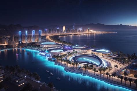Premium Photo Neom Cityhigh Tech Neom