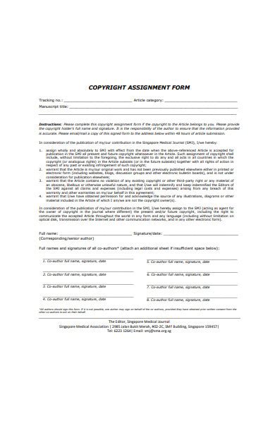 Free 51 Assignment Forms In Pdf Ms Word Xls