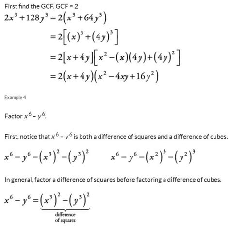 Difference Of Cubes Formula