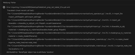 Error On Xml Inport · Issue 635 · Sollumzsollumz · Github
