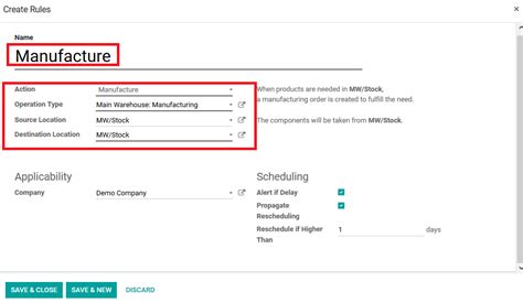 push and pull rules in odoo 13