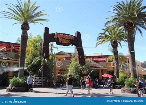 Jurassic Park Ride At Universal Studios Hollywood Editorial Image