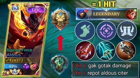 Top 1 Global Aldous One Shot Build And Emblem Set 2024 Auto 1 Hit