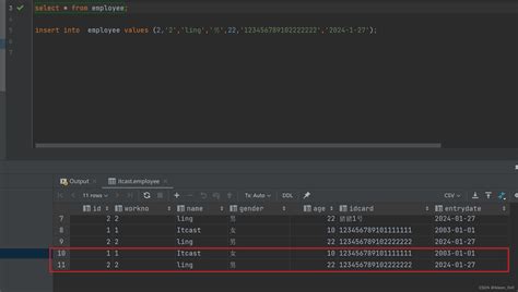 【mysql】学习如何通过dml更新数据库的数据