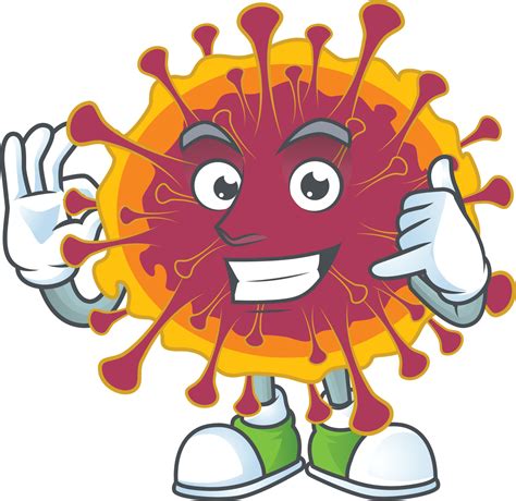 un dibujos animados personaje de extensión coronavirus Vector en Vecteezy