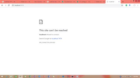 Graph Databases Connection Problem Localhost7474 In Neo4j For A