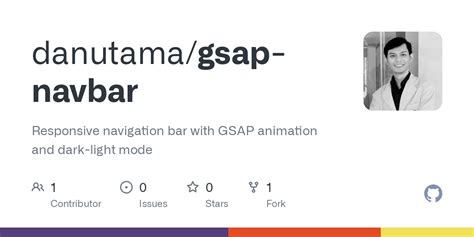 Github Danutamagsap Navbar Responsive Navigation Bar With Gsap