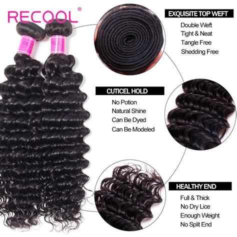Body Wave Hair 3 Bundles Cheap With Closure Recool Hair