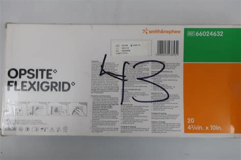 New Smith And Nephew 66024632 Opsite Flexgrid 4 34 10 In Disposables