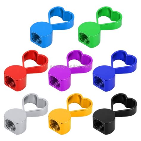 4 Pcs 하트 모양의 가스 캡 마우스 피스 커버 타이어 캡 자동차 타이어 밸브 캡 골드