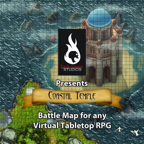 Battle Map For Virtual Tabletop Rpgs Like Dungeons Dragons And