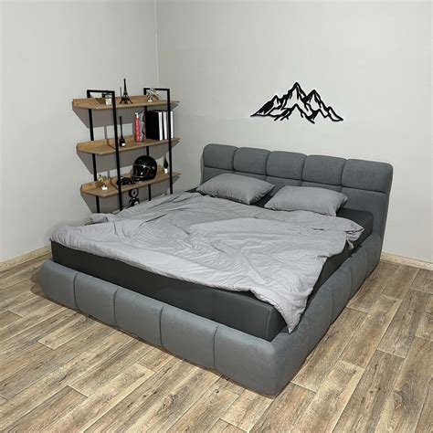 VIERO Двуспальная кровать Марракеш мягкое изголовье с размером ...